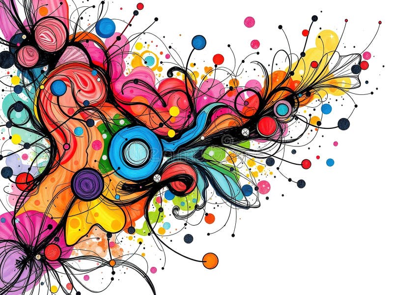 A Symphony of Color and Emotion an Abstract Expressionist Canvas ...