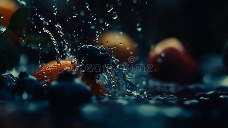 A Symphony of Color and Freshness is Embodied in Vibrant Fruit Splash ...