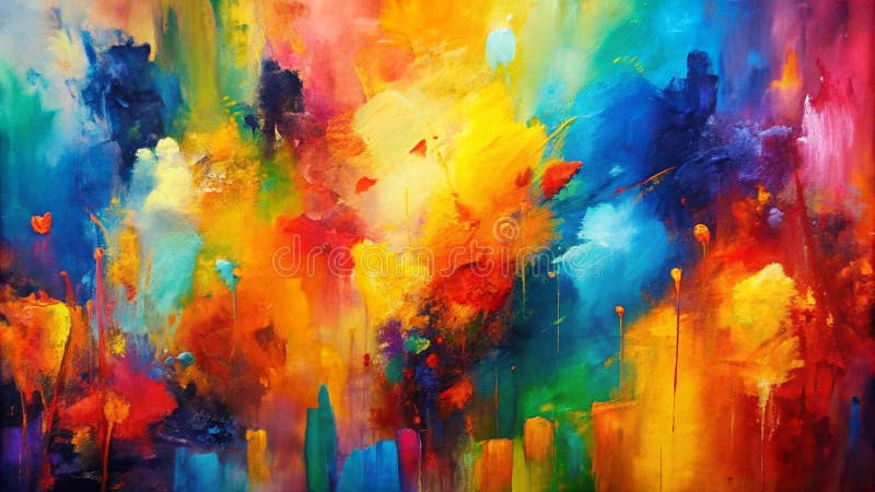 A Symphony of Color and Texture in Abstract Expressionism Generative AI ...