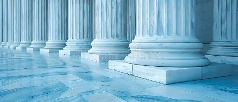 Symphony of Columns: Supreme Court Harmony. Concept Architecture ...