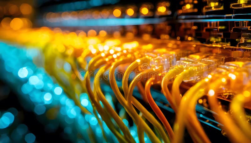 The Symphony of Connected Wires. Generative AI Stock Illustration ...