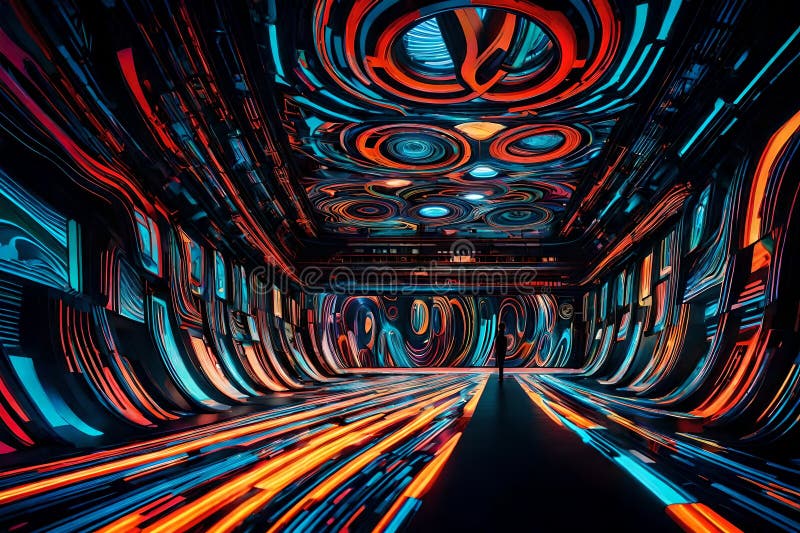 Symphony of Contrasts Using Abstract Patterns on an 80s Retro ...