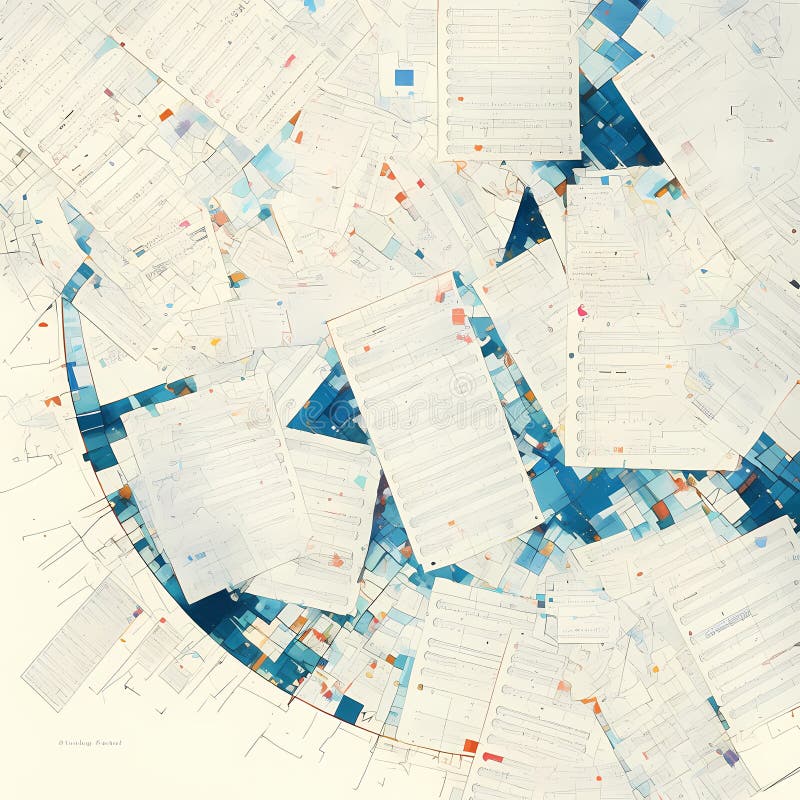 A Symphony of Design: the Creative Process Unfolds Stock Illustration ...