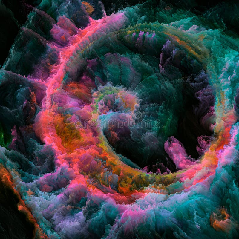 The Symphony of Dynamic Textures Stock Illustration - Illustration of ...