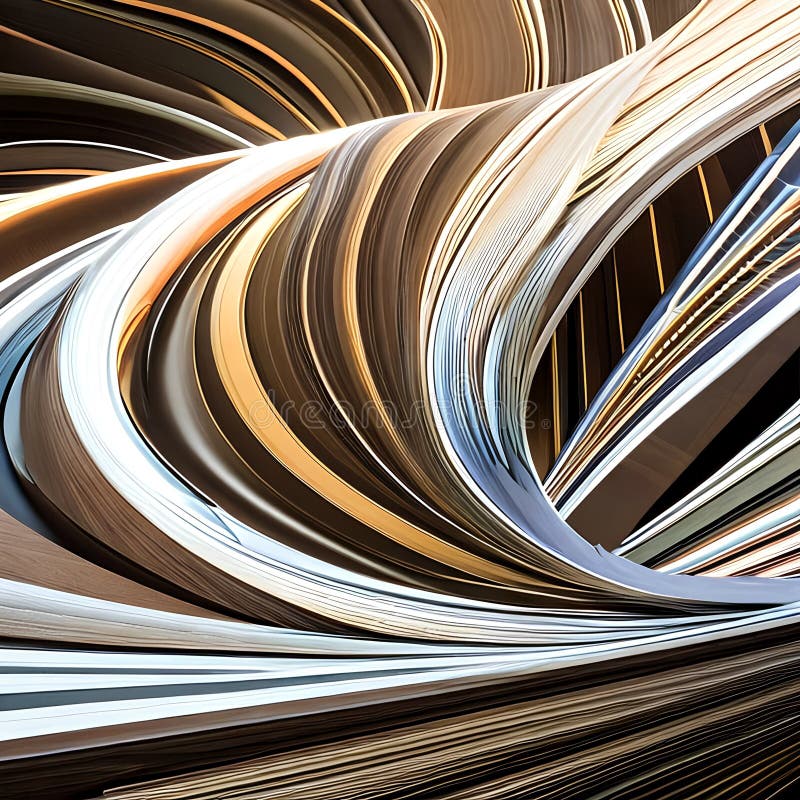 A Symphony of Flowing Lines and Curves, Creating a Sense of Fluidity ...