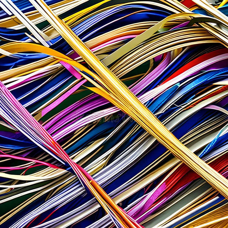 A Symphony of Flowing Ribbons and Ribbons, Intertwining and Dancing in ...