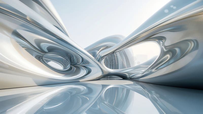 A Symphony of Fluid Curves Seemingly Dancing Together in Perfect ...