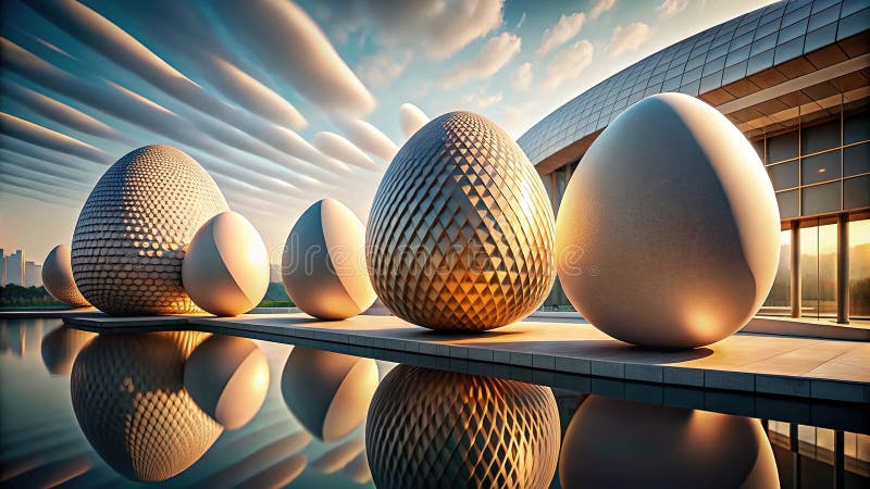 A Symphony of Form and Function: Vector Illustration of Eggs, Inspired ...