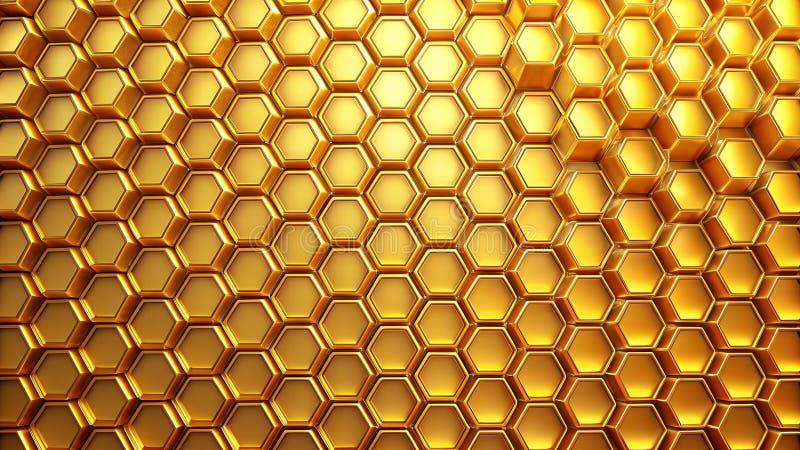 A Symphony of Golden Hues: a Realistic Honeycomb Texture with a ...