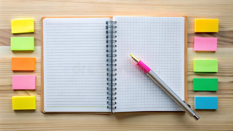 A Symphony of Knowledge an Open Notebook Overflowing with Handwritten ...