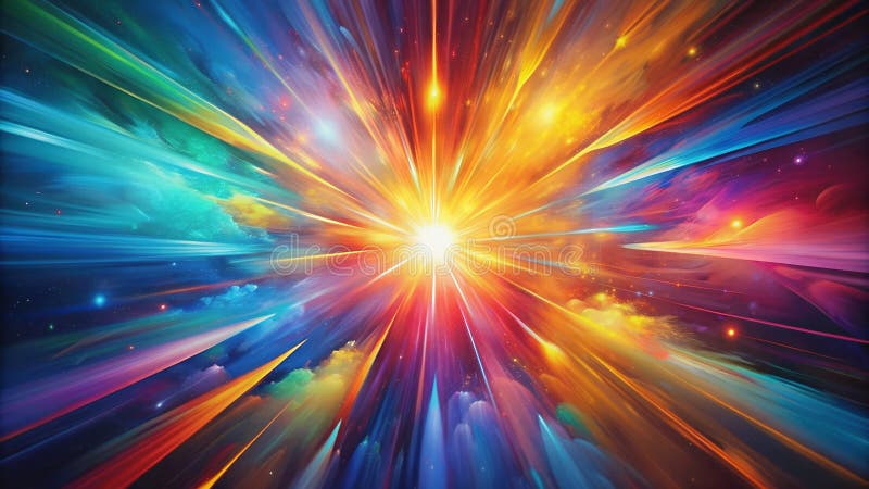 A Symphony of Light and Color: a Colorful Abstract Exploring the ...