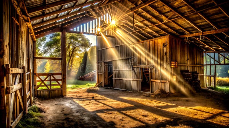 A Symphony of Light and Shadow a Dramatic Play of Light and Dark in a ...