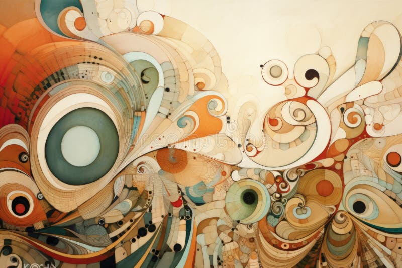 Symphony of Organic Forms and Abstract Patterns, Evoking a Sense of ...