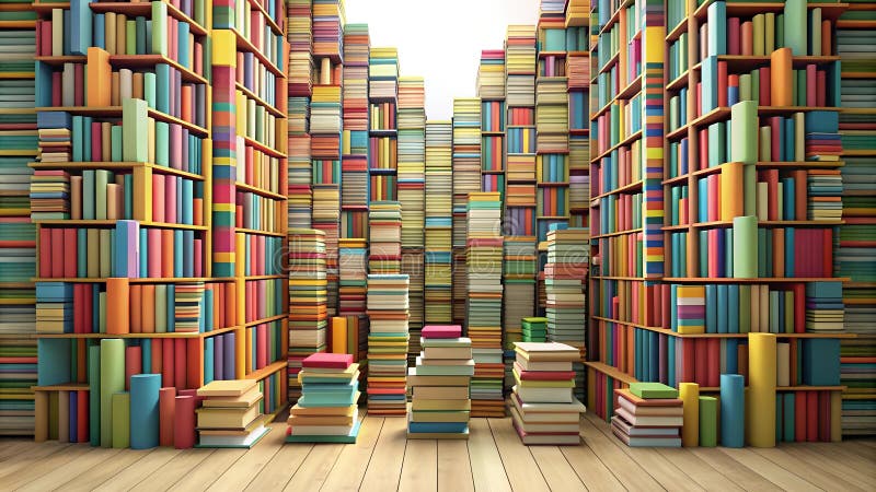 A Symphony of Stacks: an Abstract Library Landscape Generative AI Stock ...