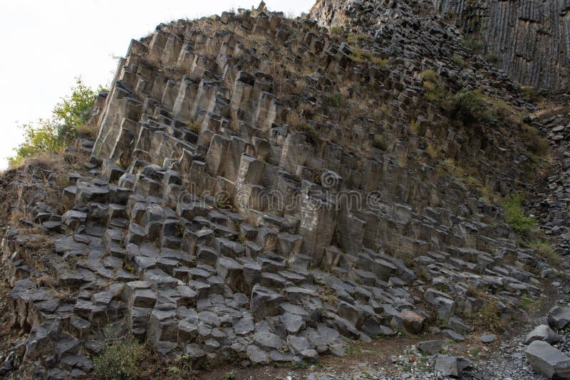 Symphony of Stones Basalt Columns, Garni Gorge, Armenia Stock Image ...