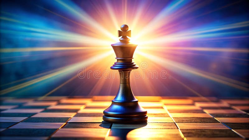 A Symphony of Strategy: a Chess Piece in a Tapestry of Light and Shadow ...