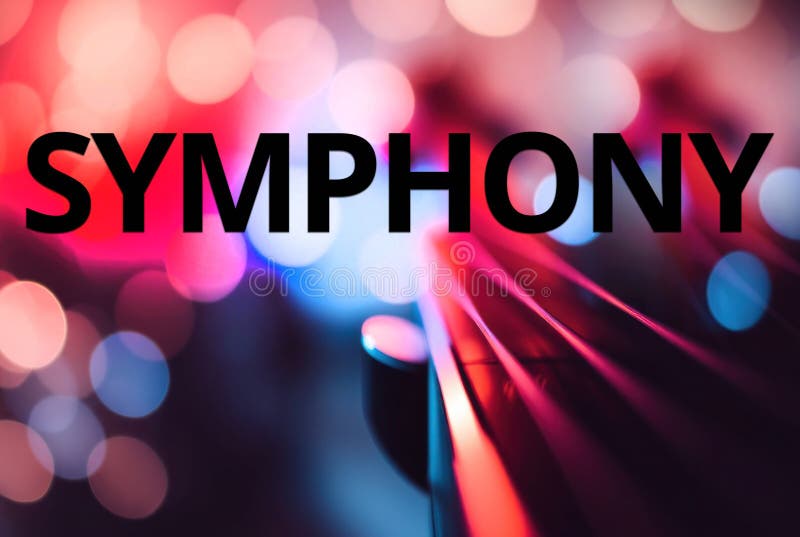 Symphony Text Title Words Music Background Stock Illustration ...