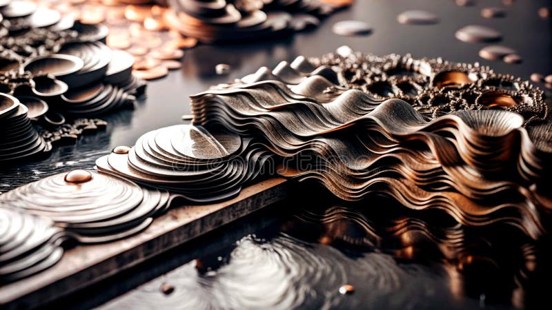 A Symphony of Textures: an Abstract Exploration of Surface and Form in a Monochromatic Palette ...