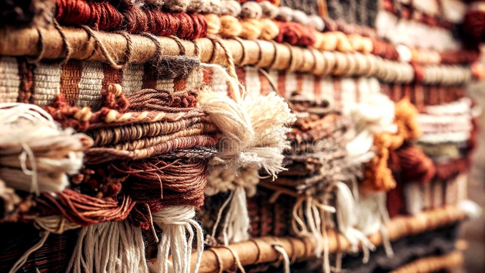 A Symphony of Textures a Textile Artwork Utilizing Different Fabrics ...