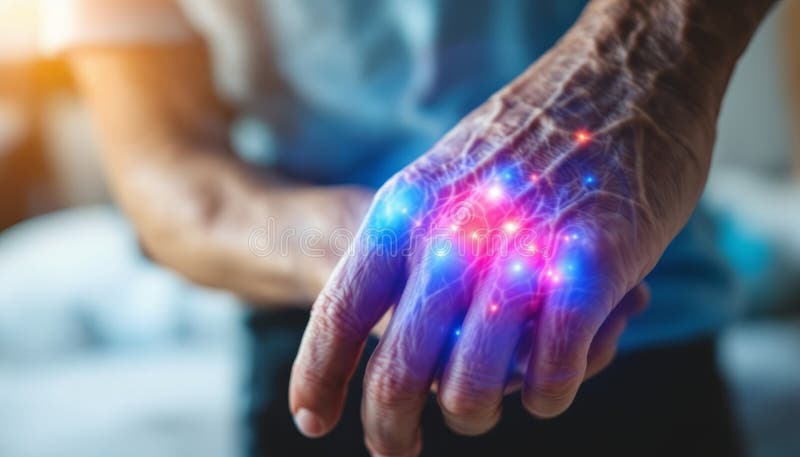 Symptoms of Peripheral Neuropathy in Elderly Hand with Visible Weakness ...