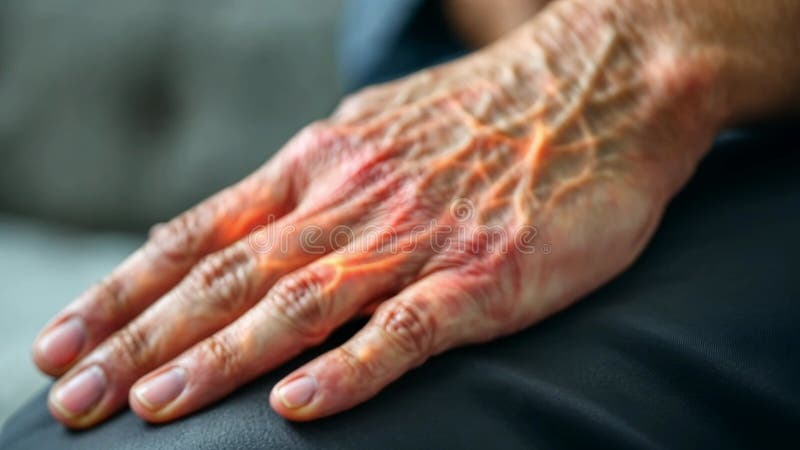Symptoms of Peripheral Neuropathy in Elderly Hand with Visible Weakness ...