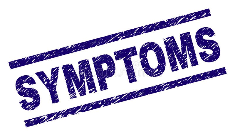 Grunge Textured SYMPTOMS Stamp Seal Stock Vector - Illustration of ...