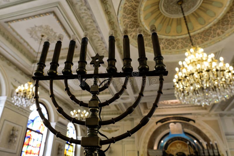 Synagogue interior. stock photo. Image of lustre, jewish - 171820258