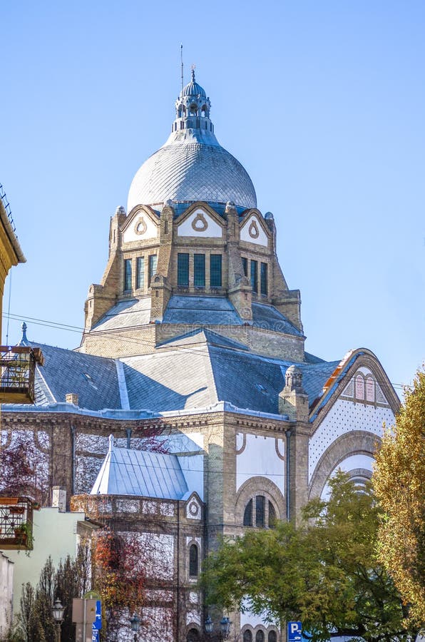 Synagogue Novi Sad Evening stock photo. Image of local - 107310048