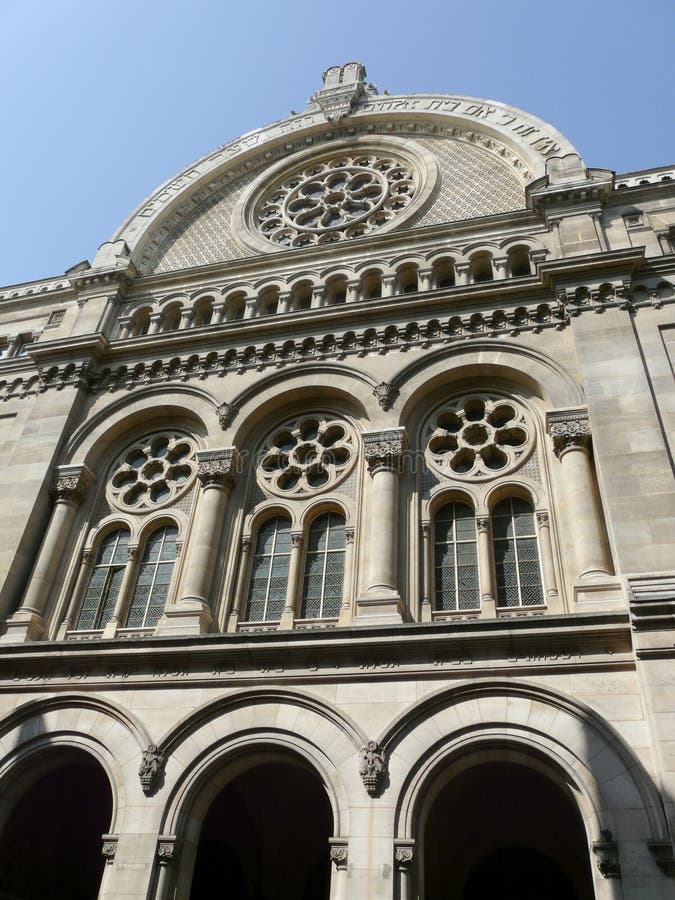 Synagogue, Paris stock photo. Image of touristic, montmartre - 34086538