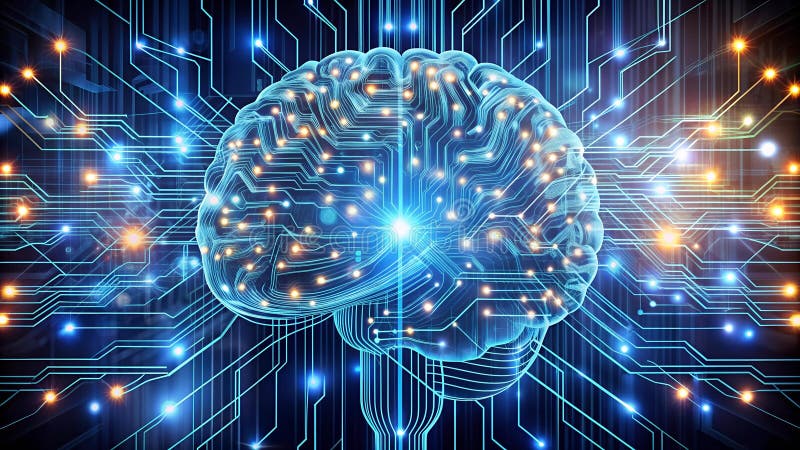 Synaptic Circuits: a Fusion of Mind and Machine AI Generated Stock ...