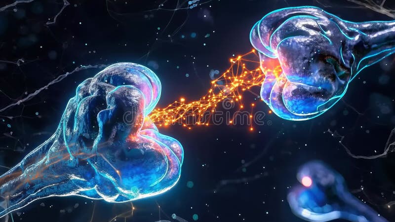Synaptic Gateway: Visual Depiction of a Nerve Synapse, Complex Junction ...
