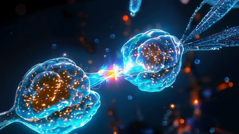 Synaptic Gateway: Visual Depiction of a Nerve Synapse, Complex Junction ...