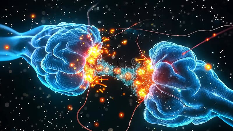 Synaptic Gateway: Visual Depiction of a Nerve Synapse, Complex Junction ...