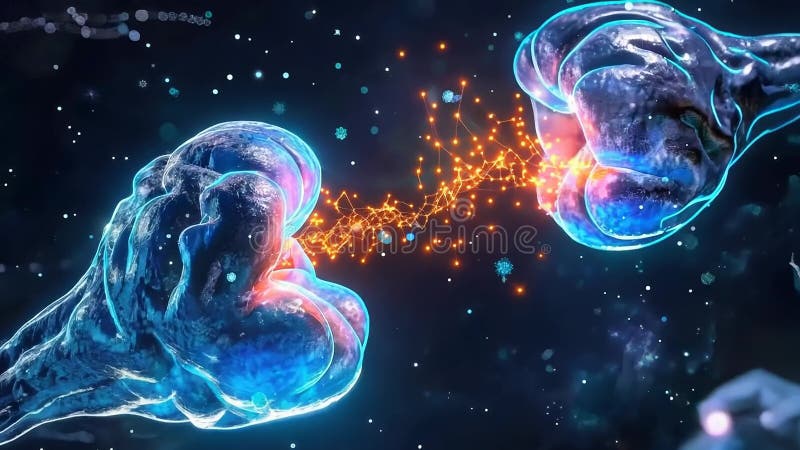 Synaptic Gateway: Visual Depiction of a Nerve Synapse, Complex Junction ...