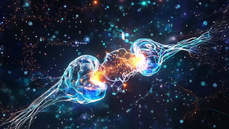 Synaptic Gateway: Visual Depiction of a Nerve Synapse, Complex Junction ...