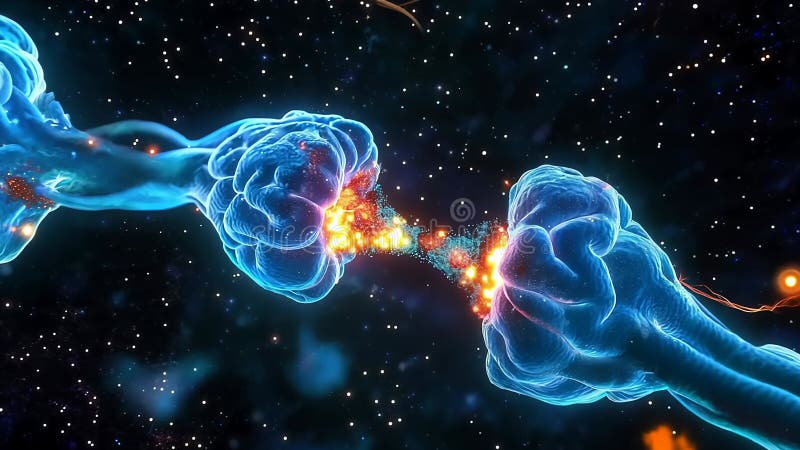 Synaptic Gateway: Visual Depiction of a Nerve Synapse, Complex Junction ...