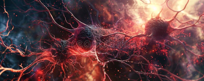 Synaptic Spark - Neural Connection Visualization Illustration Stock ...