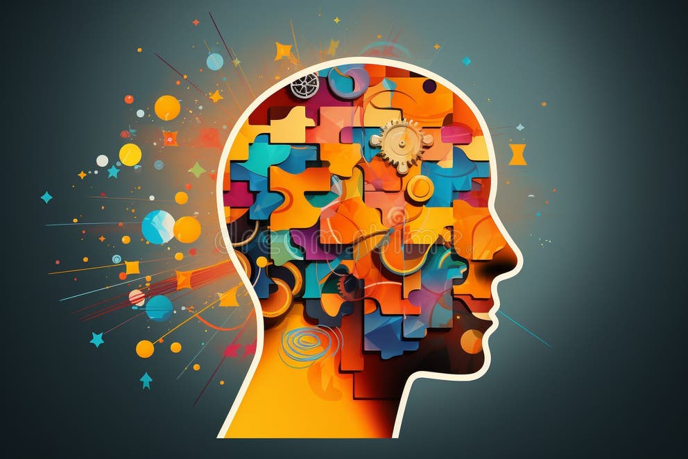 Synaptic Symphony: an Abstract Representation of Cognitive Function Stock Illustration ...