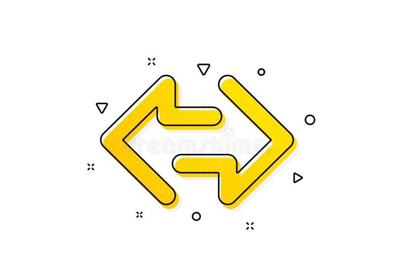 Sync Arrows Icon. Communication Arrowheads. Vector Stock Vector ...