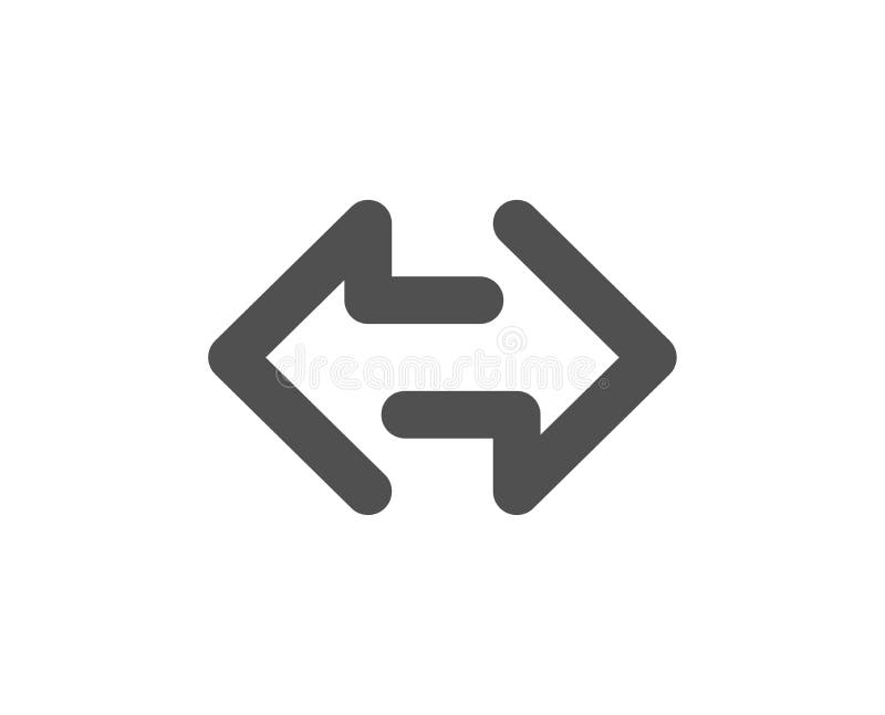 Sync Arrows Icon. Communication Arrowheads. Vector Stock Vector ...