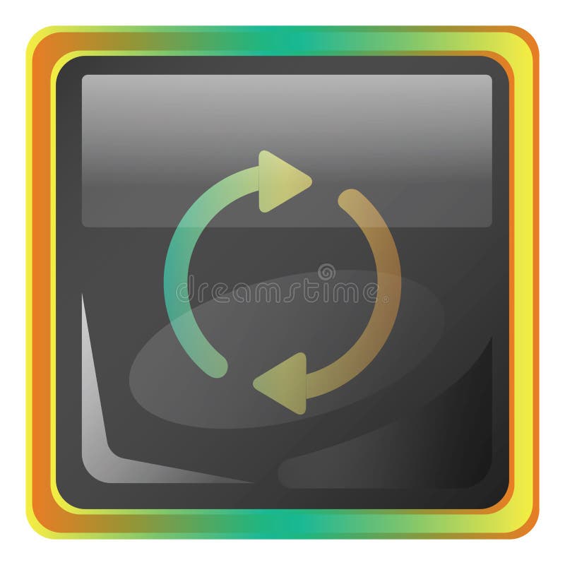Sync Grey Vector Icon Illustration with Colorful Details Stock Vector ...