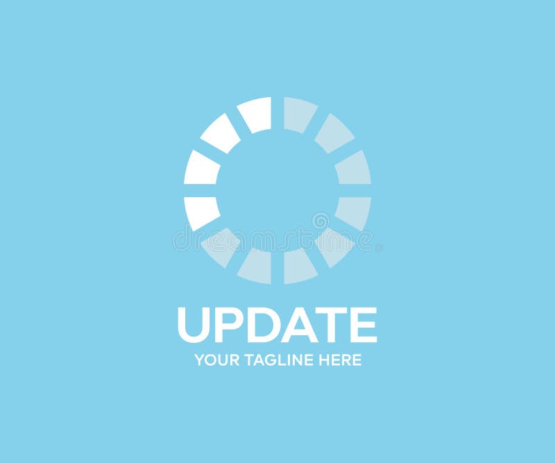 Sync Process, Update, Data Update or Synchronize with Bar Process Logo ...