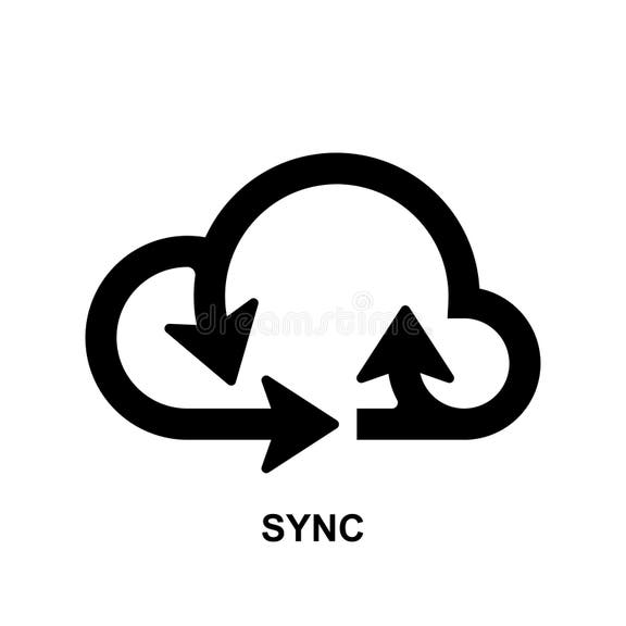 Sync Time Icon. Update Time Icon Isolated on Background Stock Vector ...