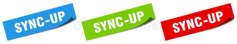 Sync-up Label. Sync-up Round Band Sign Stock Vector - Illustration of ...