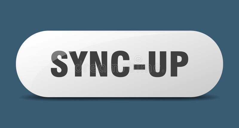 Sync-up button stock vector. Illustration of syncup - 196831644