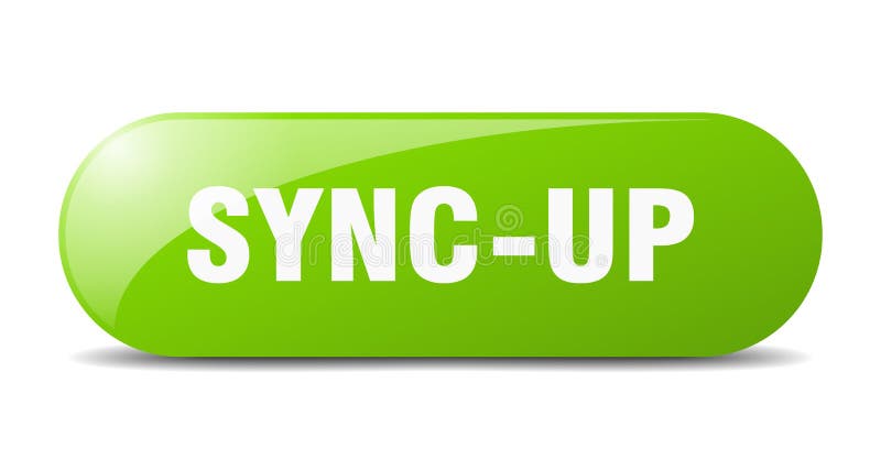 Sync-up Button. Sync-up Sign. Key. Push Button Stock Vector ...