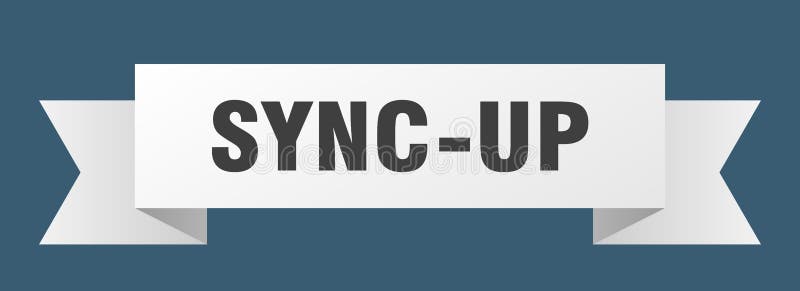Sync-up ribbon. stock vector. Illustration of element - 191265082