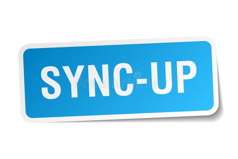 Sync-up Sticker. Sync-up Sign Set Stock Vector - Illustration of ...