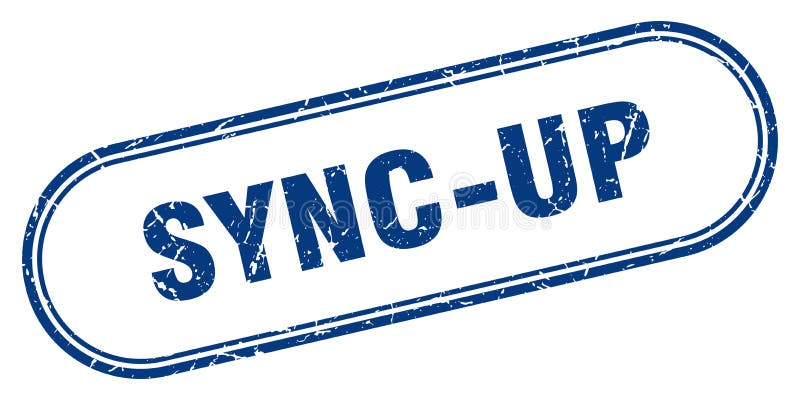 Sync-up Stamp. Sync-up Round Grunge Sign Stock Vector - Illustration of ...