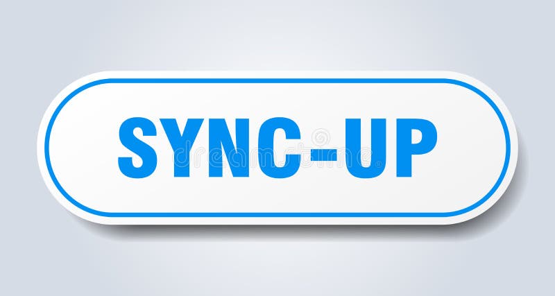 Sync-up sticker. stock vector. Illustration of peeler - 197152982